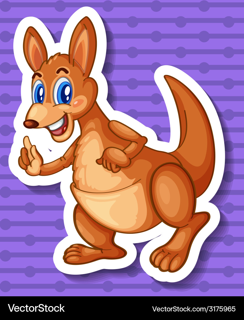 Kangaroo Royalty Free Vector Image - VectorStock