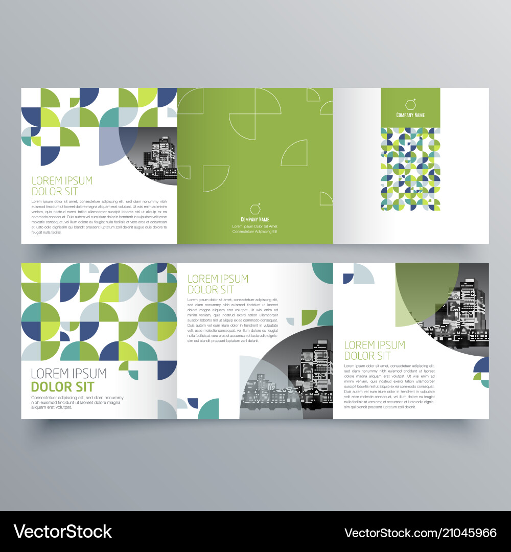 Brochure design template Royalty Free Vector Image