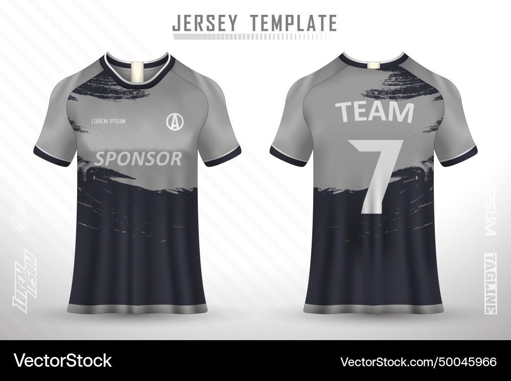 Front back t shirt design Royalty Free Vector Image