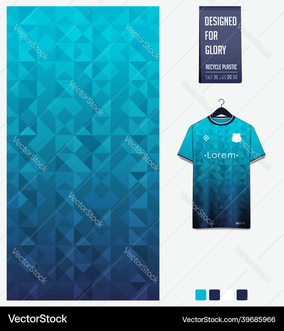 Geometric Soccer Kit Pattern Royalty Free Vector Image