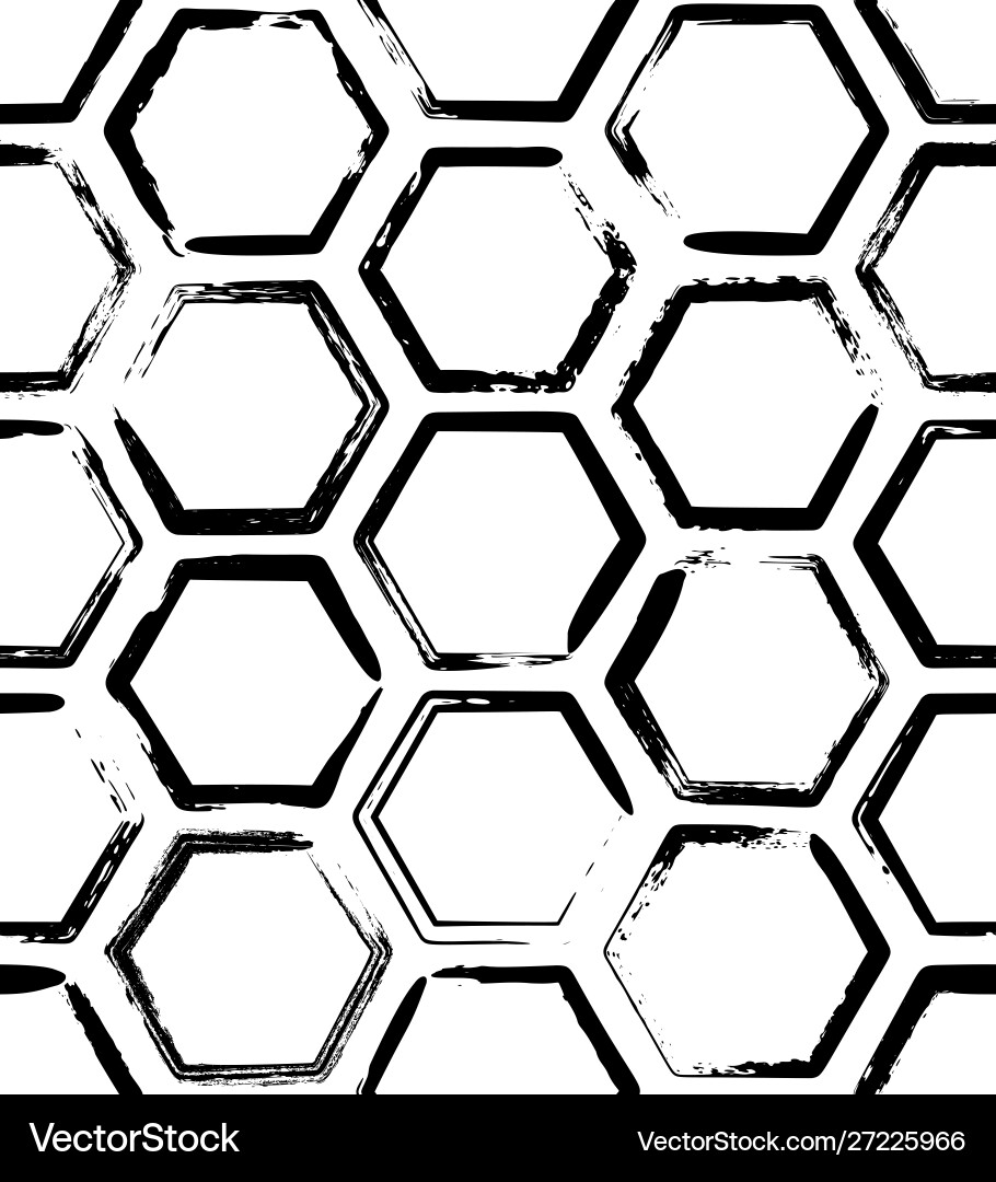 Seamless pattern with hand drawn rough shapes Vector Image