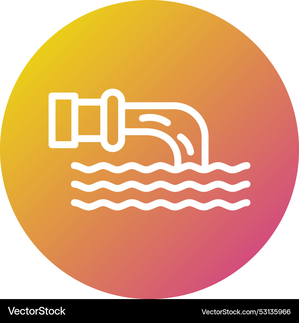 Waste water icon design Royalty Free Vector Image