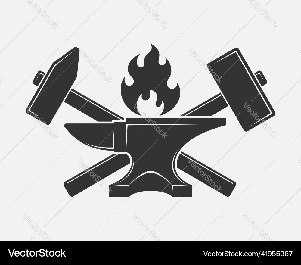 Blacksmith logo Royalty Free Vector Image - VectorStock