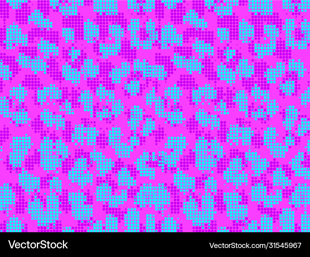 Leopard vaporwave violet pixel art style stains Vector Image