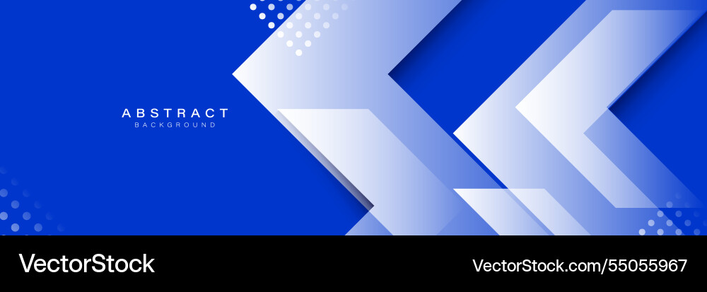 Modern blue abstract background with geometric Vector Image