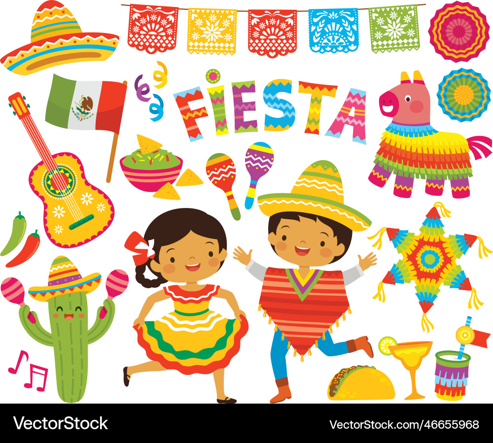 Cinco De Mayo Fiesta Clipart Des Clipart PNG Images, Happy Cinco De
