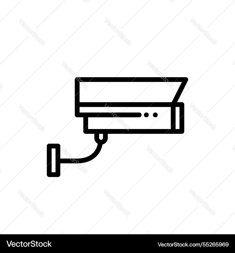 Cctv icon video surveillance made linear style Vector Image