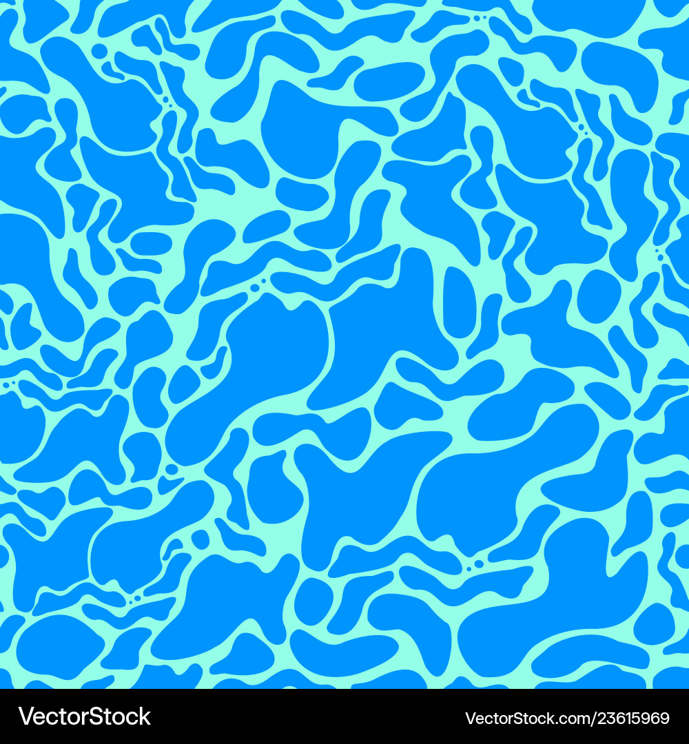 Turquoise rippled water seamless texture shining Vector Image