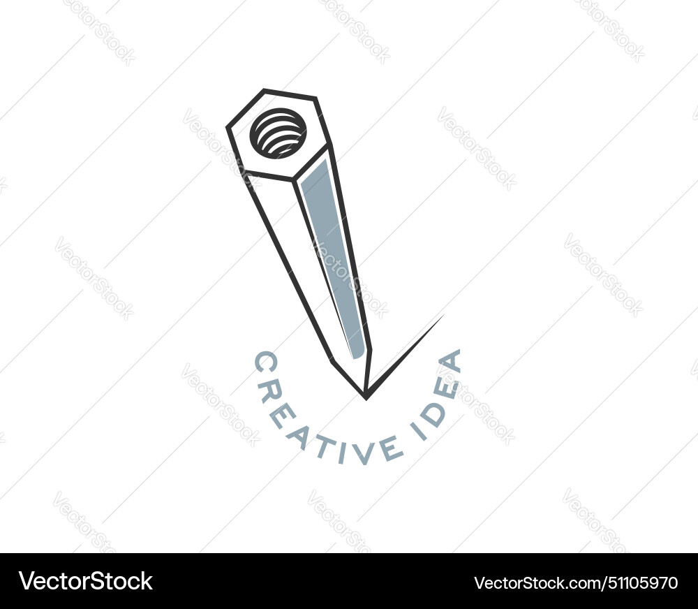 Creative idea pencil icon of architect design Vector Image