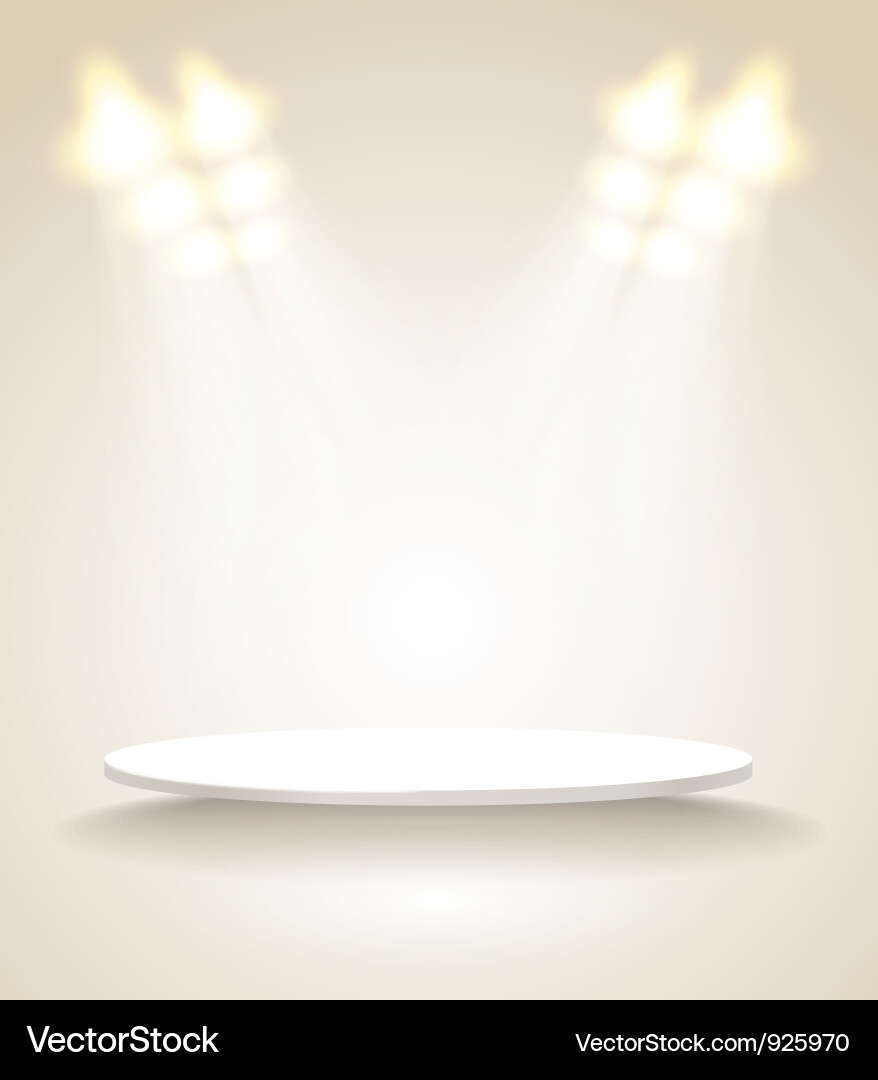 Empty stage Royalty Free Vector Image - VectorStock