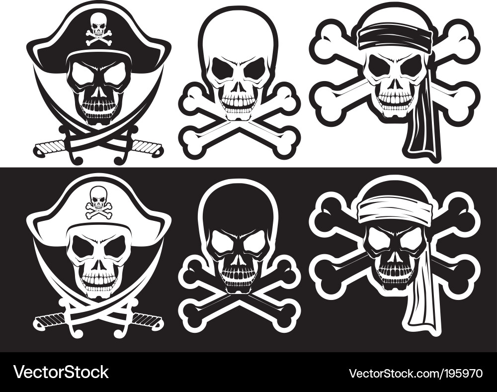 Jolly roger Royalty Free Vector Image - VectorStock