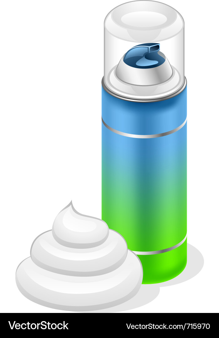 Shaving cream Royalty Free Vector Image - VectorStock