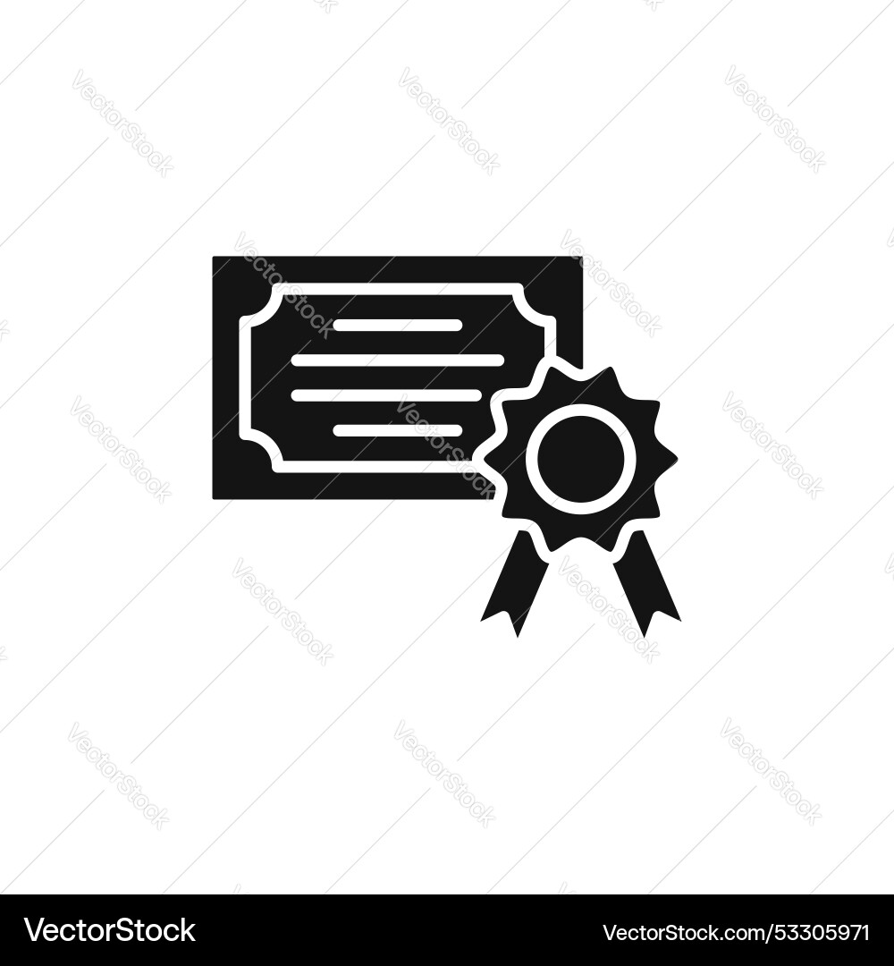 Diploma icon set academic qualification Royalty Free Vector