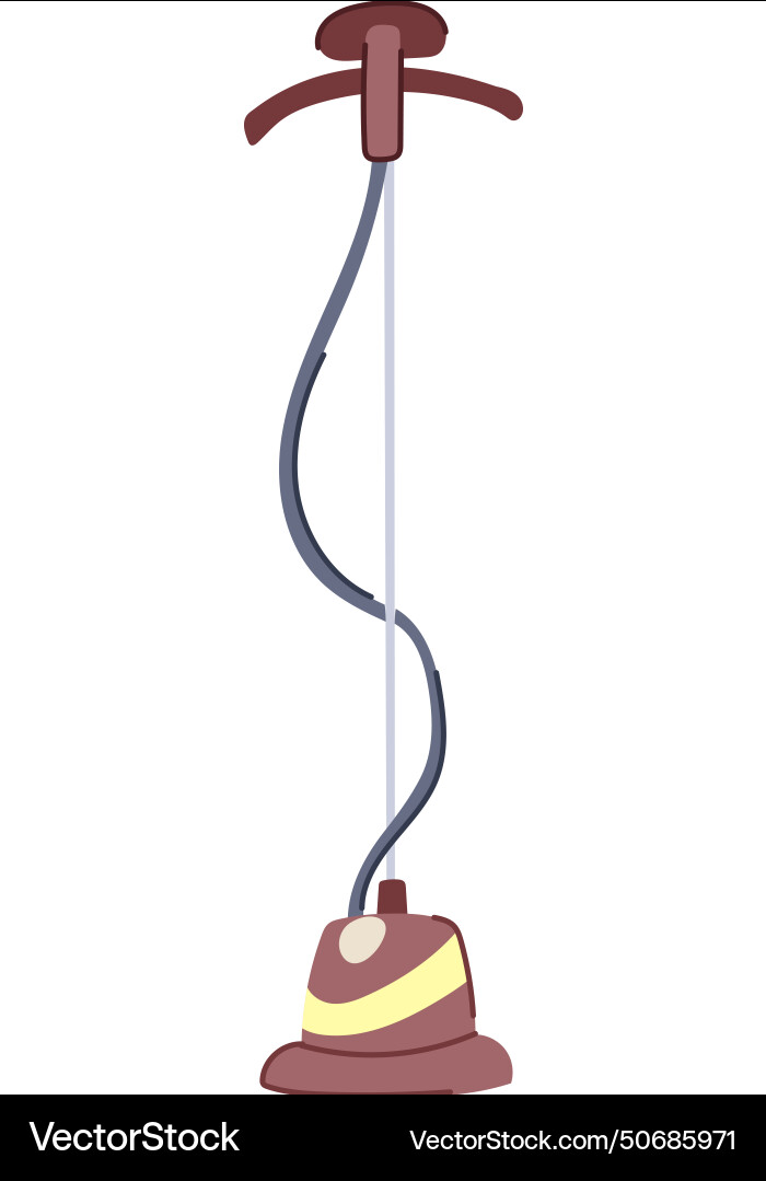 Laundry garment steamer cartoon Royalty Free Vector Image