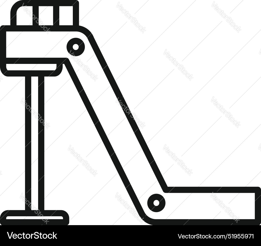 Playground slide icon representing outdoor fun Vector Image