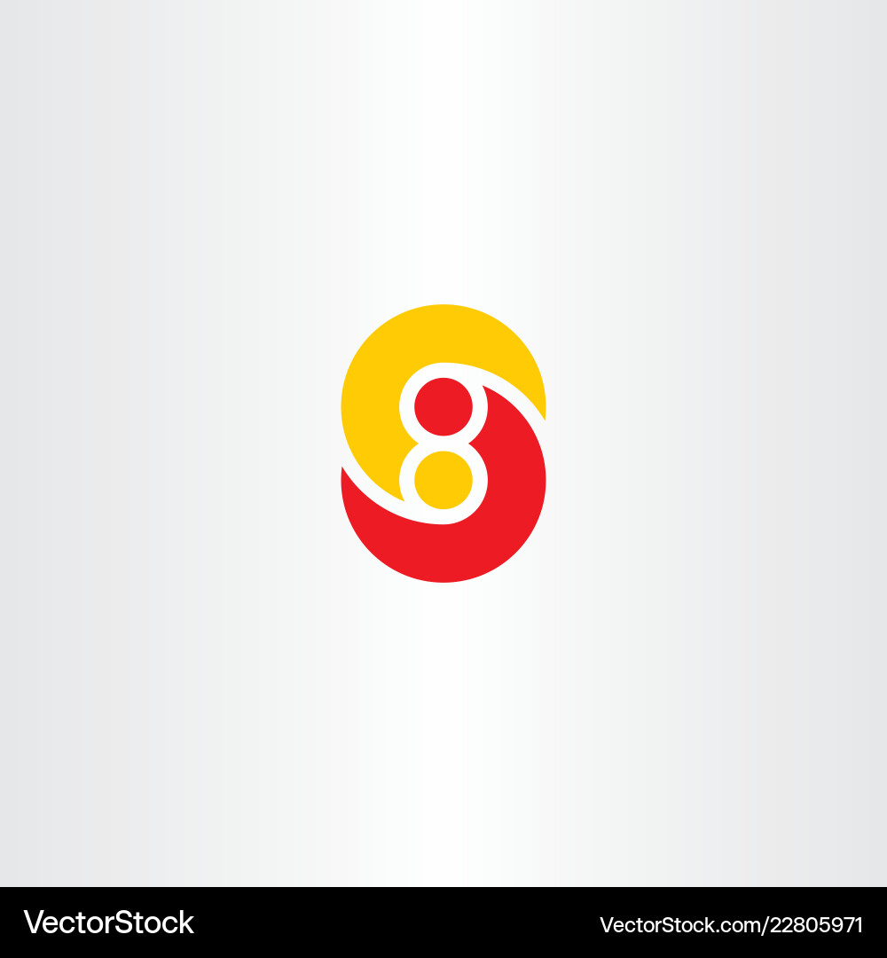S8 Logo - Eight & S Shape Icon Royalty Free Vector Image