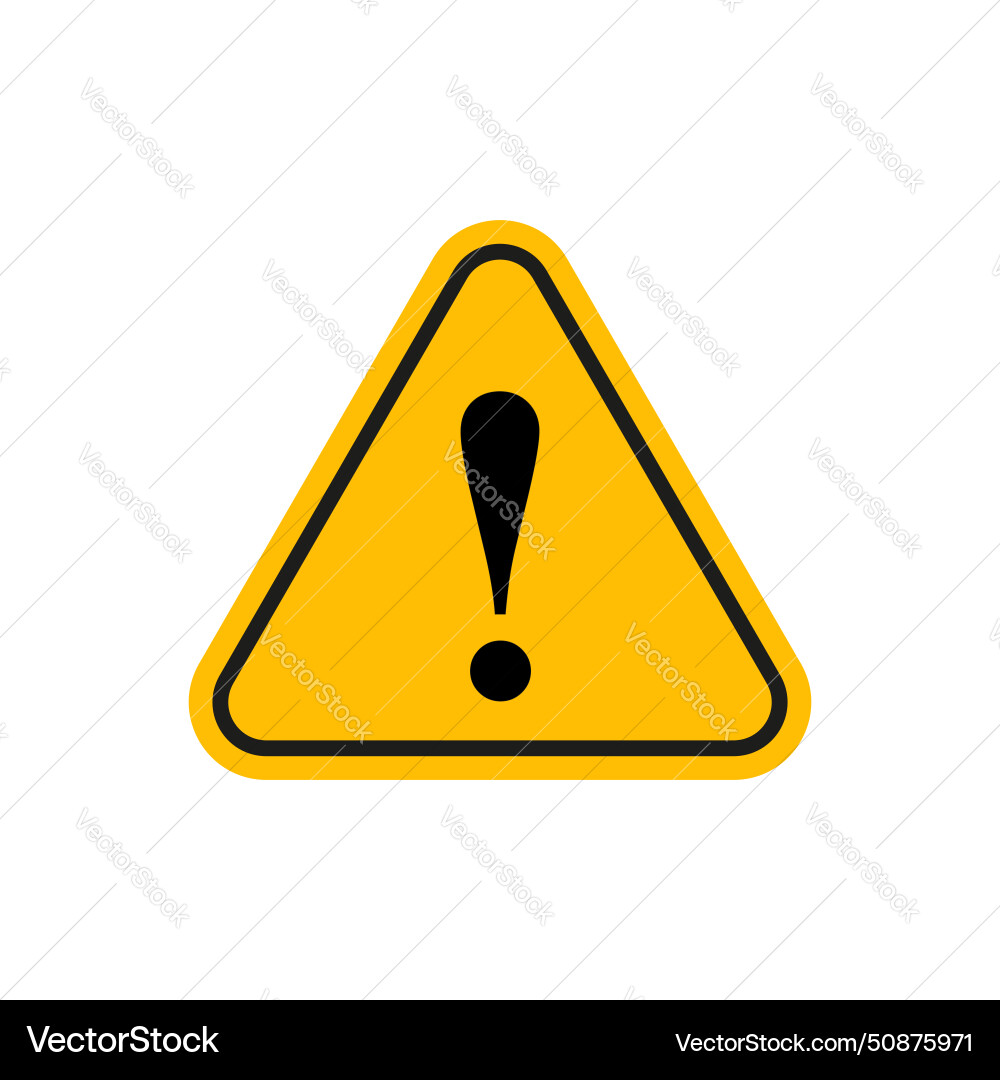 Warning attention sign icon set general alert Vector Image