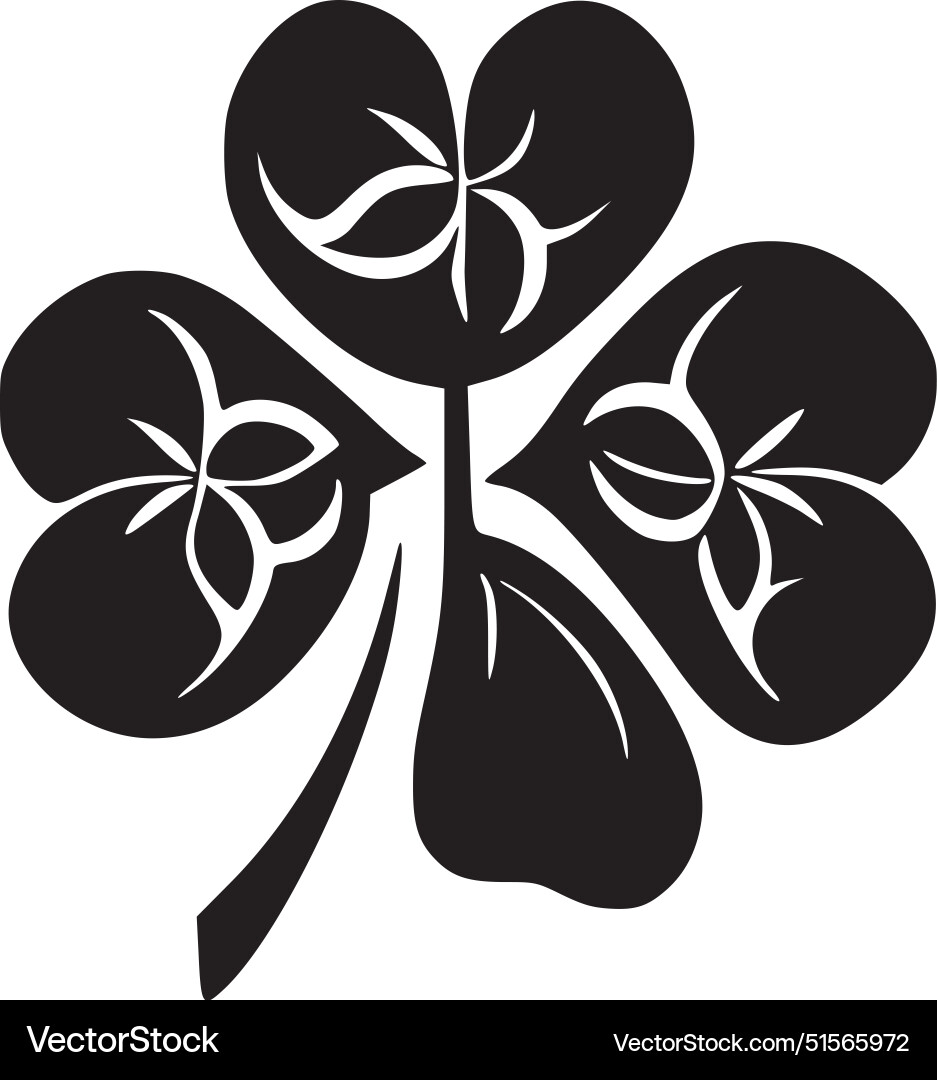 Four leaf clover - high quality logo ideal Vector Image