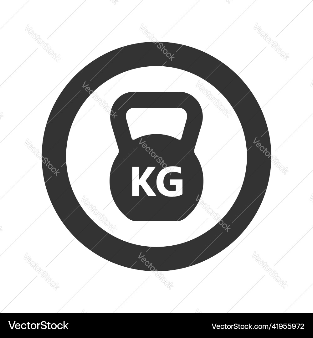 Kettlebell symbol Royalty Free Vector Image - VectorStock
