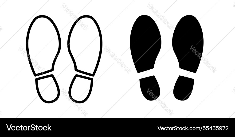 Soles icons thin line designs Royalty Free Vector Image