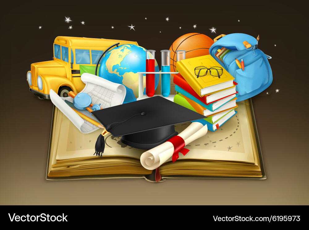 Education Concept Background Royalty Free Vector Image