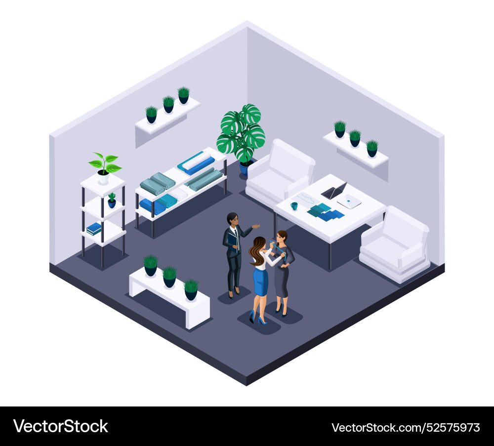 High-quality isometry individual tailoring Vector Image