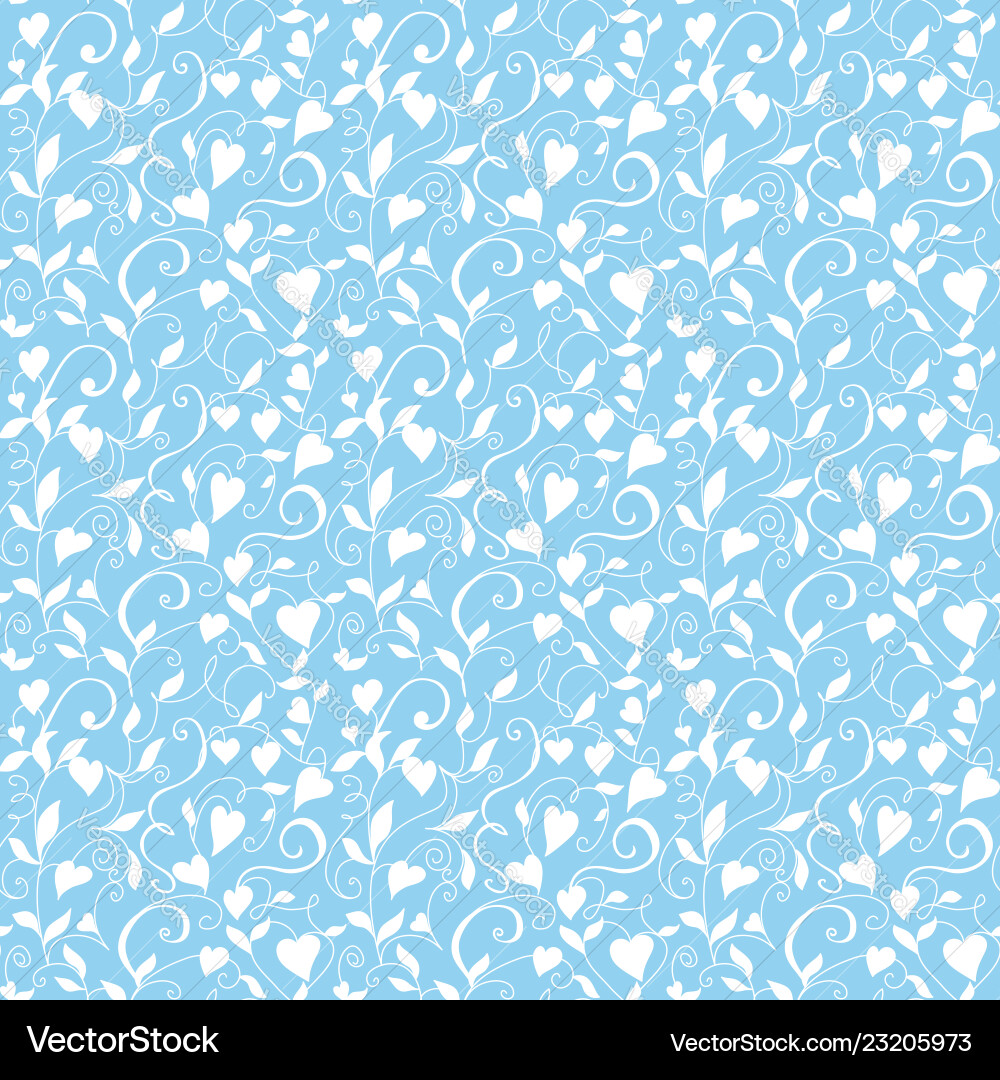 Seamless love background wedding floral pattern Vector Image