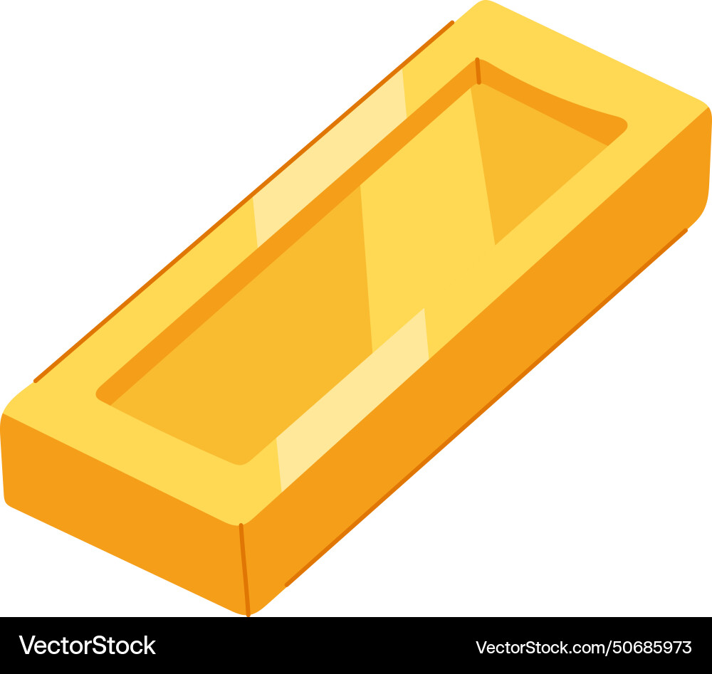 Stock gold bar cartoon Royalty Free Vector Image