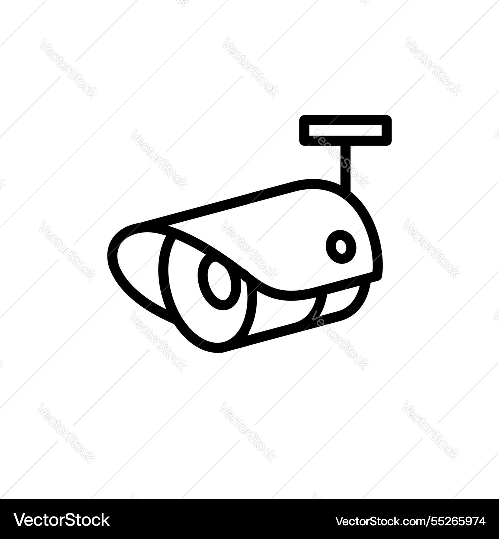 Cctv icon video surveillance made linear style Vector Image