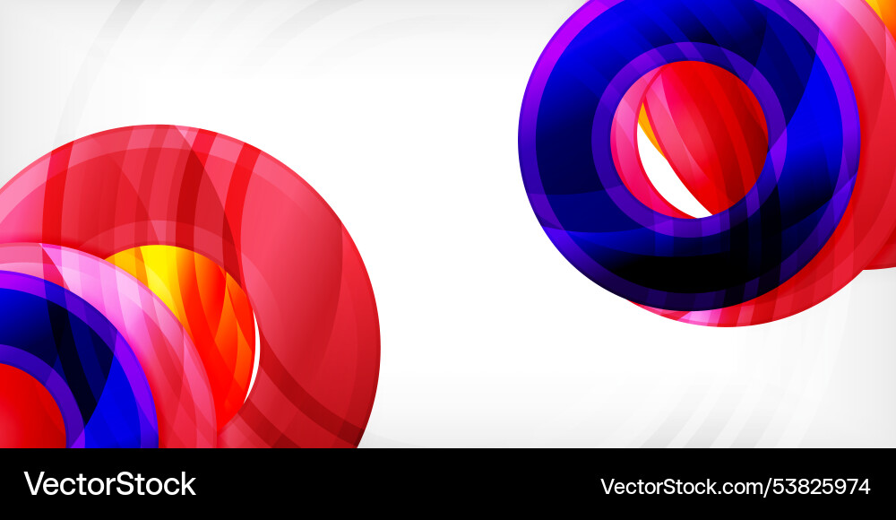 Circles round elements ring shapes premium Vector Image