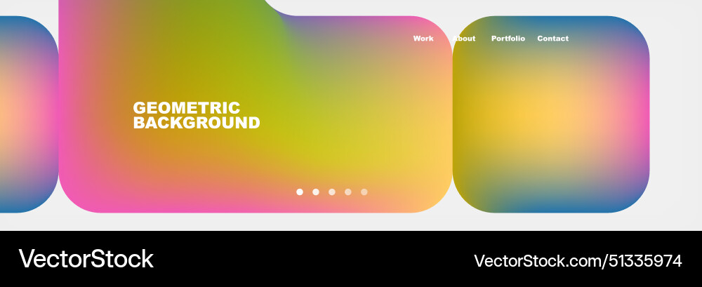 Square internet web page design template Vector Image