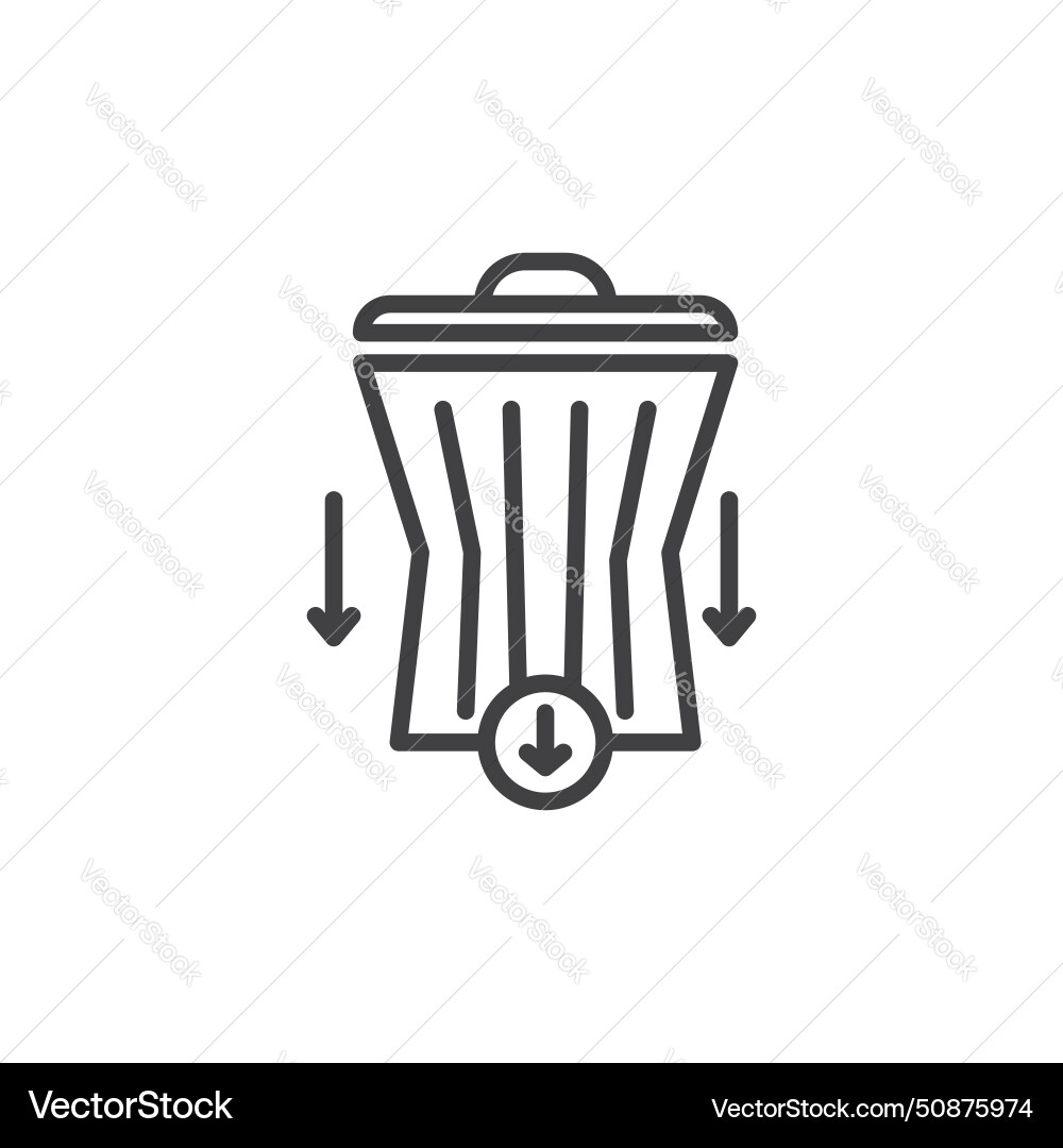 Waste reduction icon set reduce energy plastic Vector Image