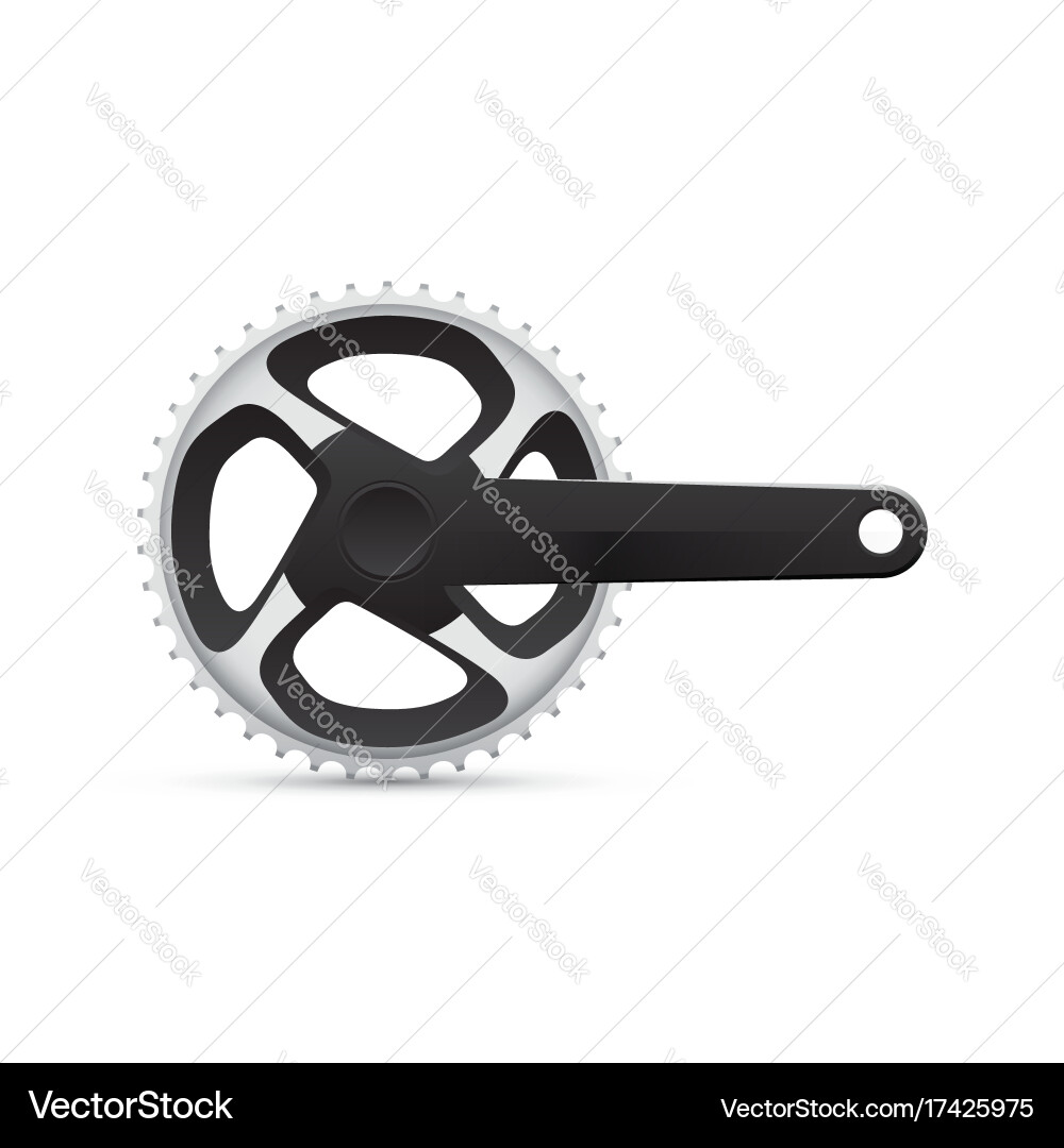 Bicycle crank Royalty Free Vector Image - VectorStock