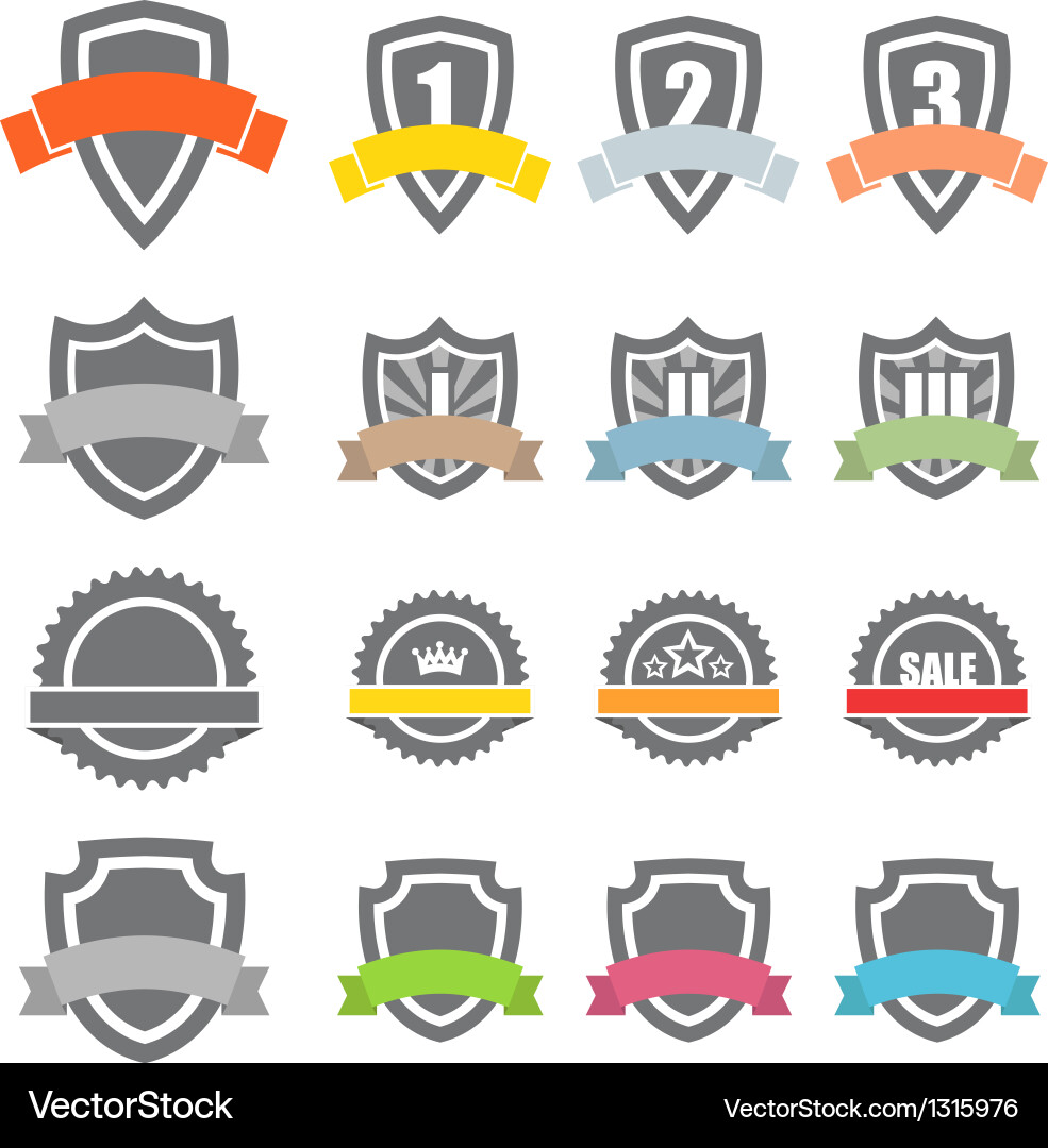 Collection of labels Royalty Free Vector Image