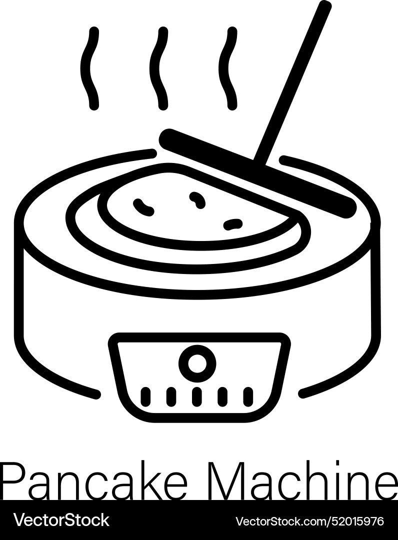 Pancake machine Royalty Free Vector Image - VectorStock