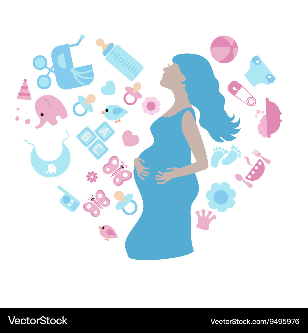 Pregnant woman Royalty Free Vector Image - VectorStock