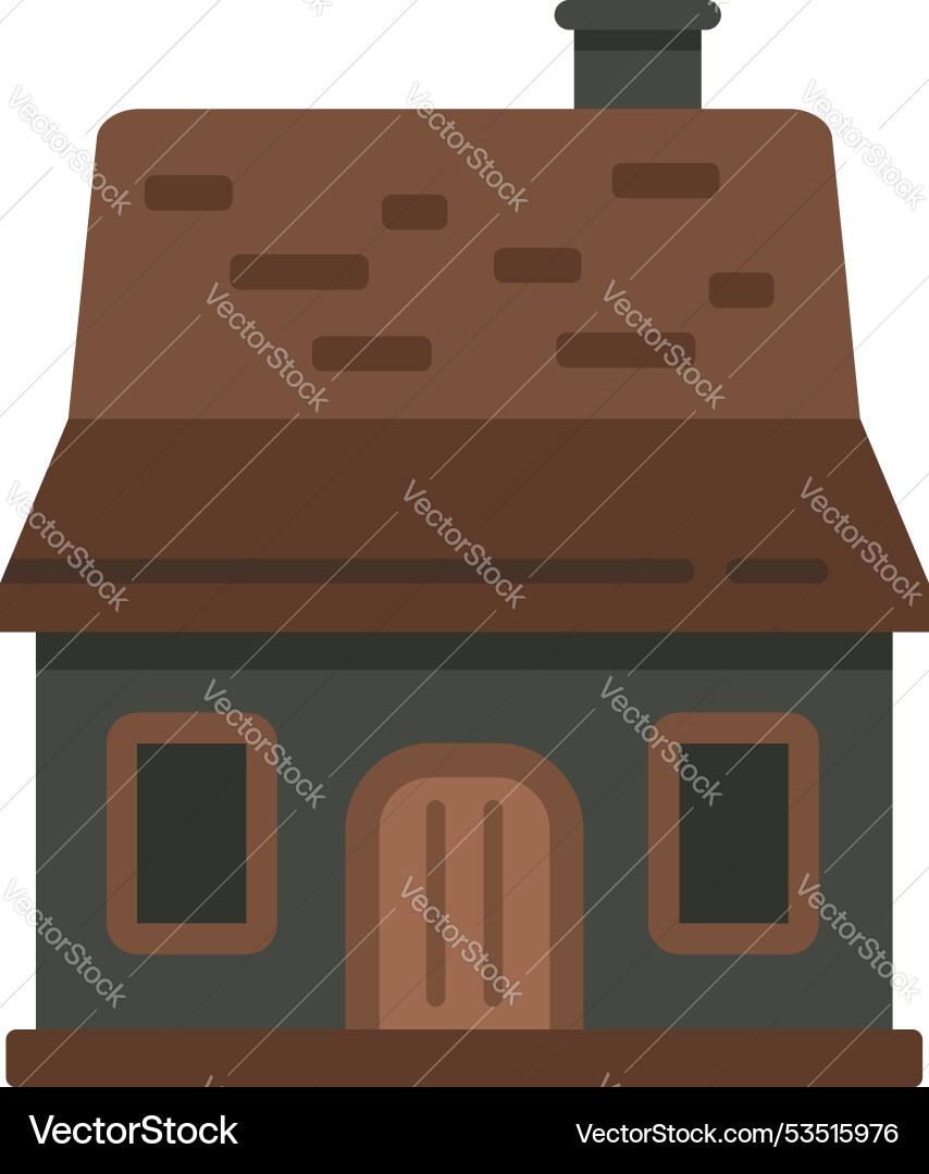 Simple of a small house Royalty Free Vector Image