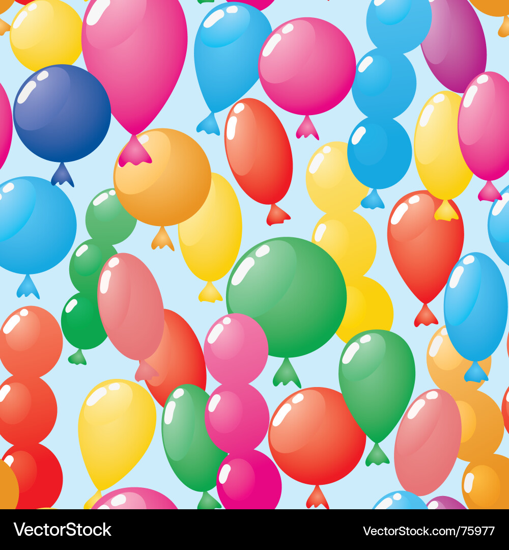 Abstract balloons background seamless Royalty Free Vector