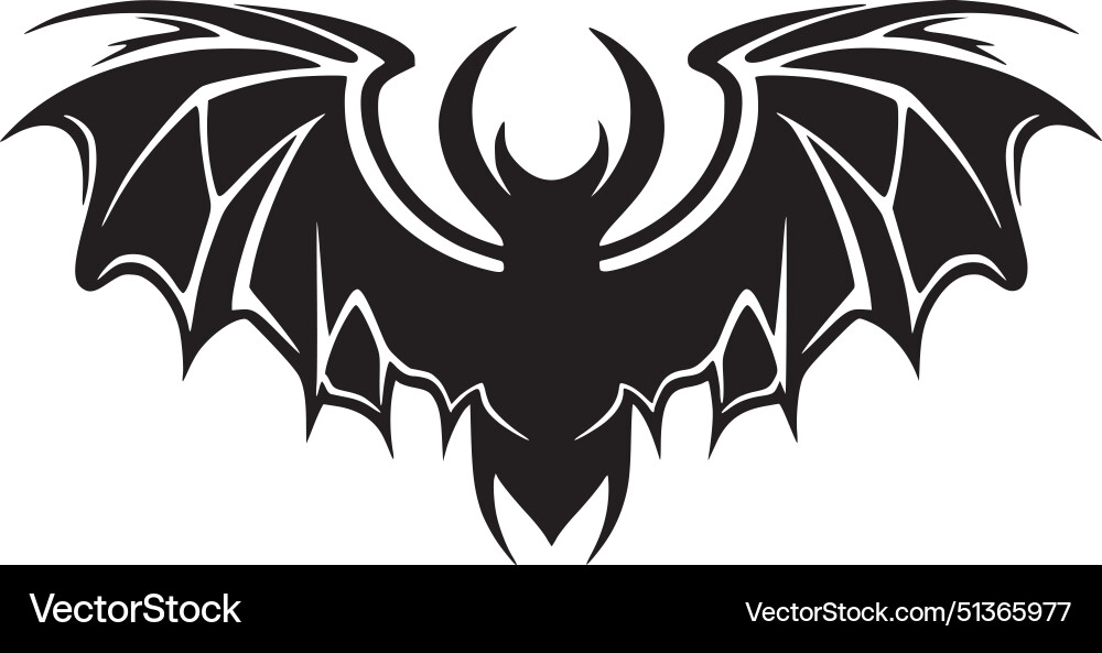 Bat - minimalist and simple silhouette Royalty Free Vector
