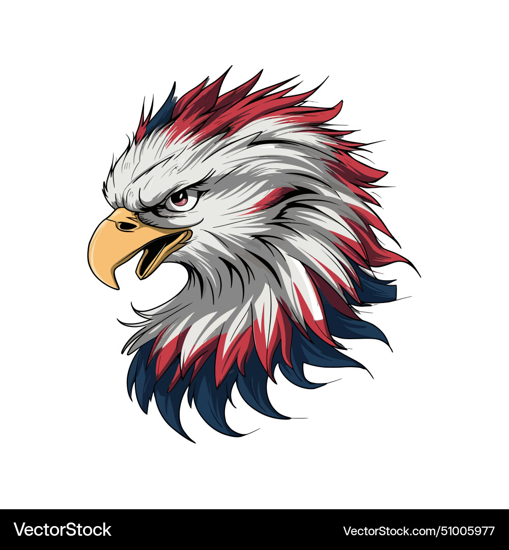 Color eagle logo Royalty Free Vector Image - VectorStock