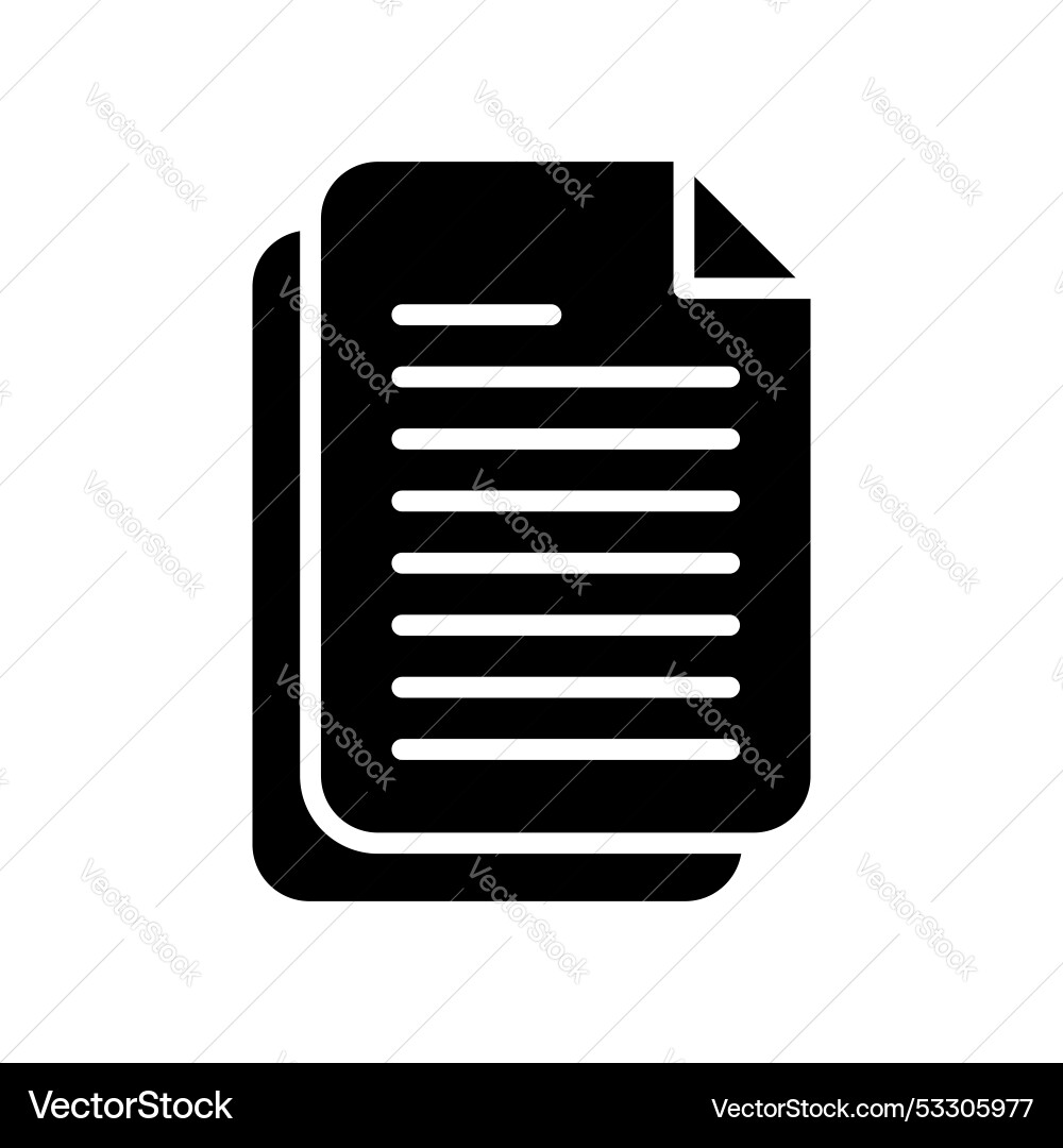 Document icon set contract or agreement copy Vector Image