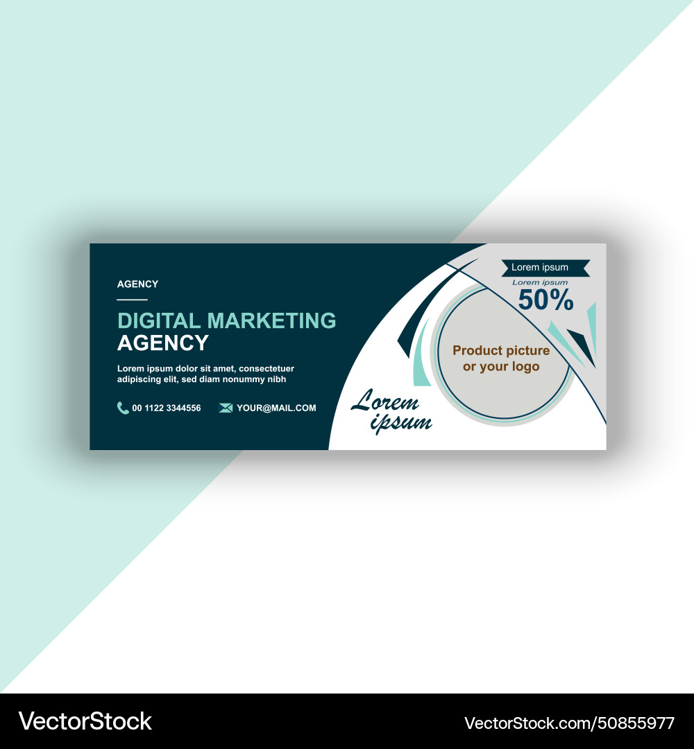 Marketing banner template Royalty Free Vector Image