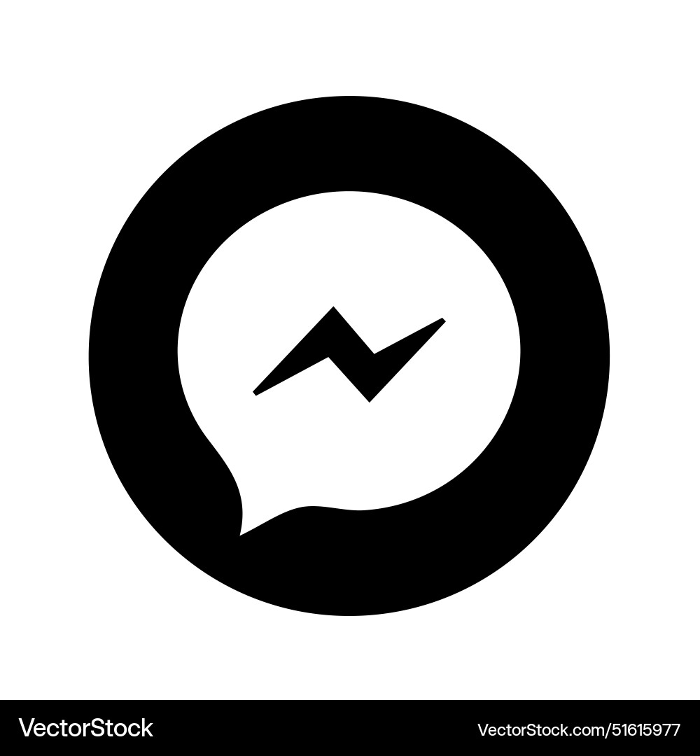 Messenger icon art icons and graphics Royalty Free Vector