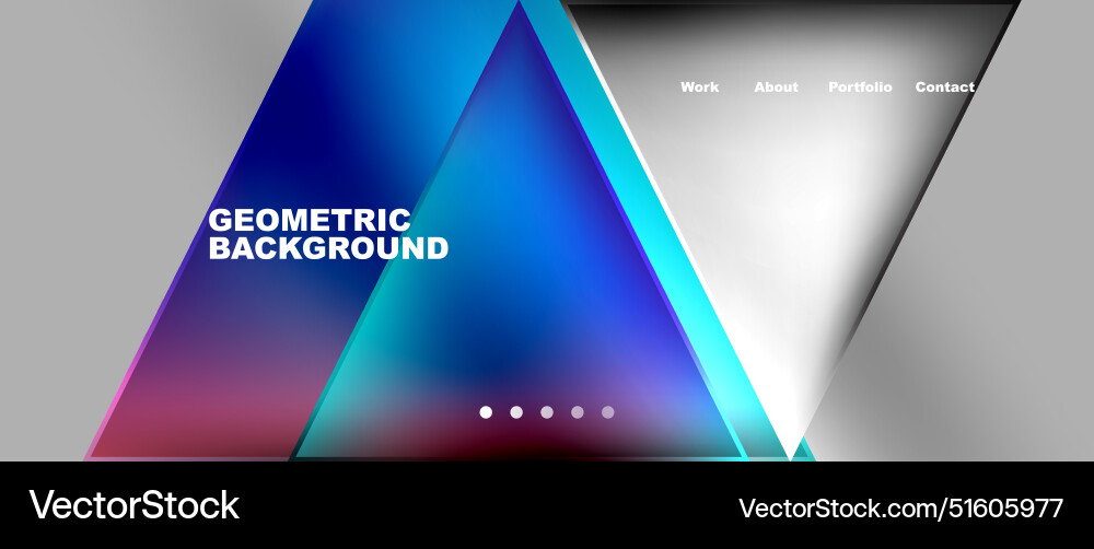 Metal triangles with colorful bright Royalty Free Vector