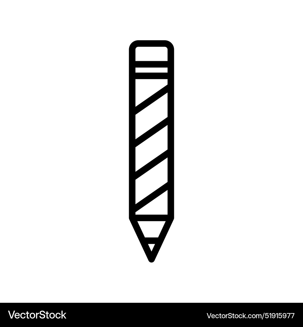 Pencil icon set writing tool for education Vector Image