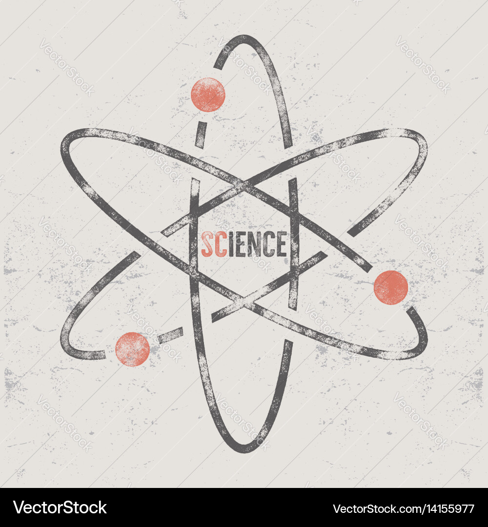 Vintage science poster and background Royalty Free Vector