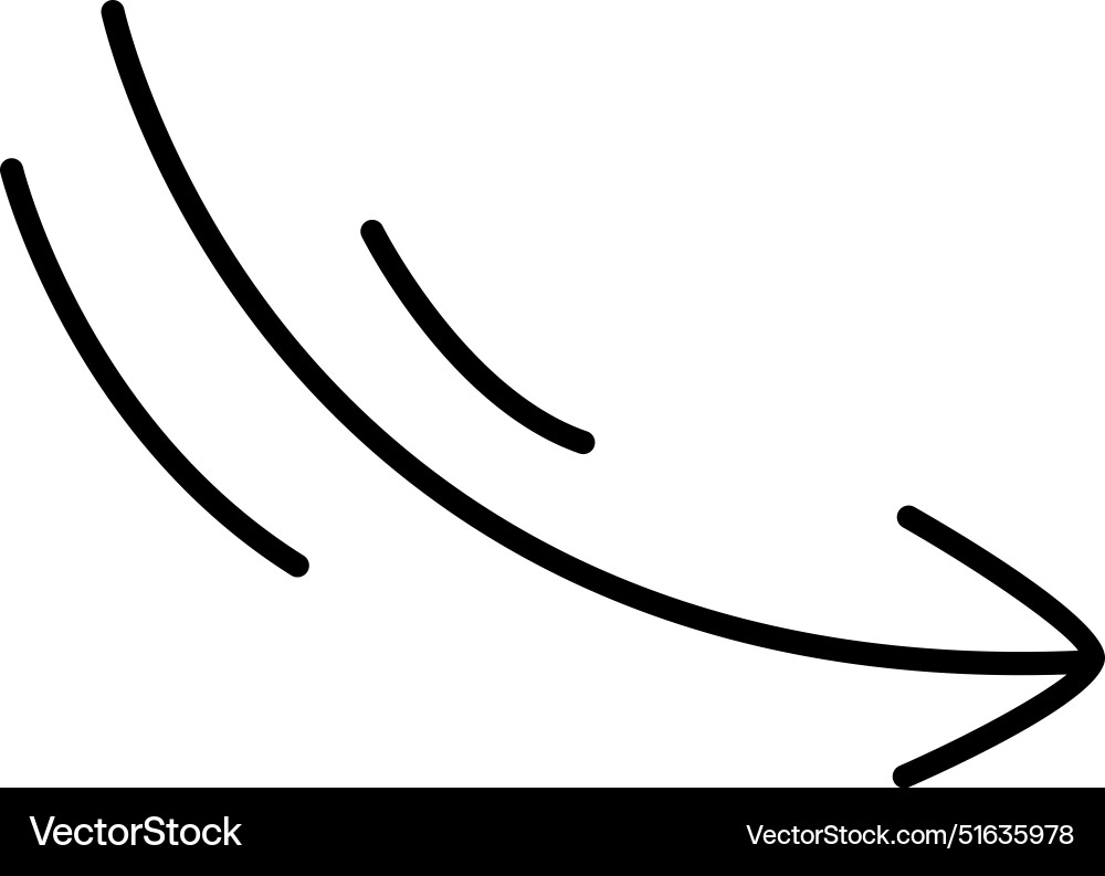 Arrow abstract outline Royalty Free Vector Image