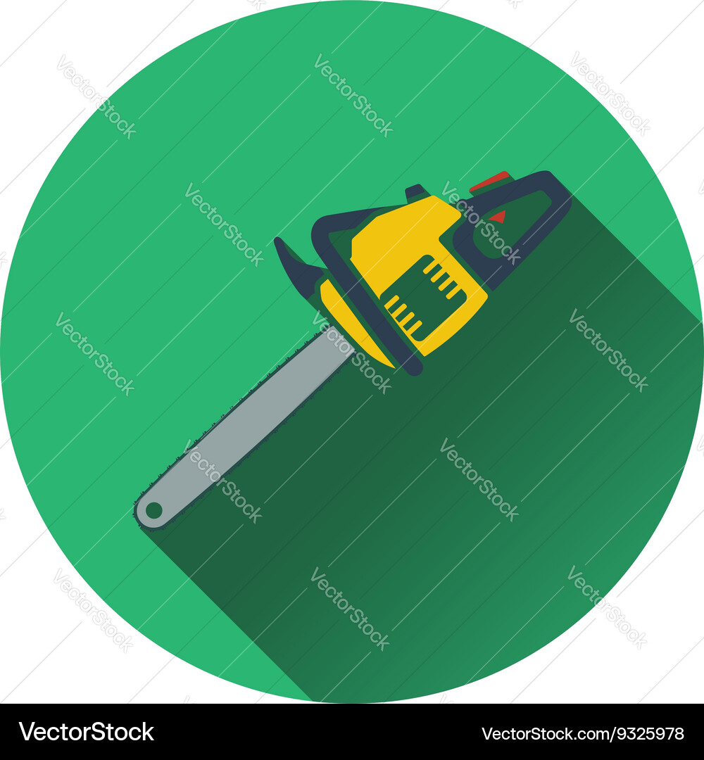 Icon of chain saw Royalty Free Vector Image - VectorStock