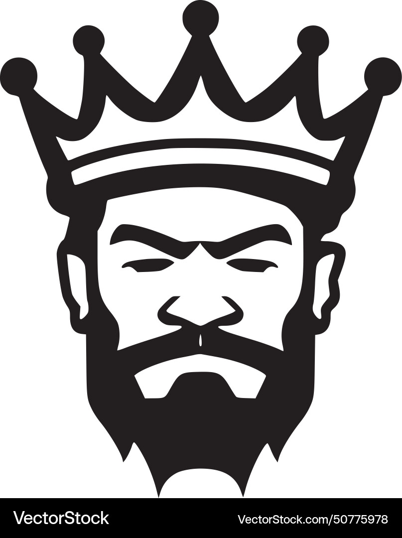 King - minimalist and simple silhouette Royalty Free Vector