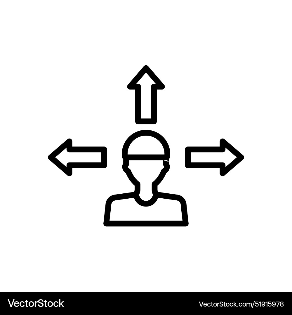 People direction icon set navigation for crowds Vector Image